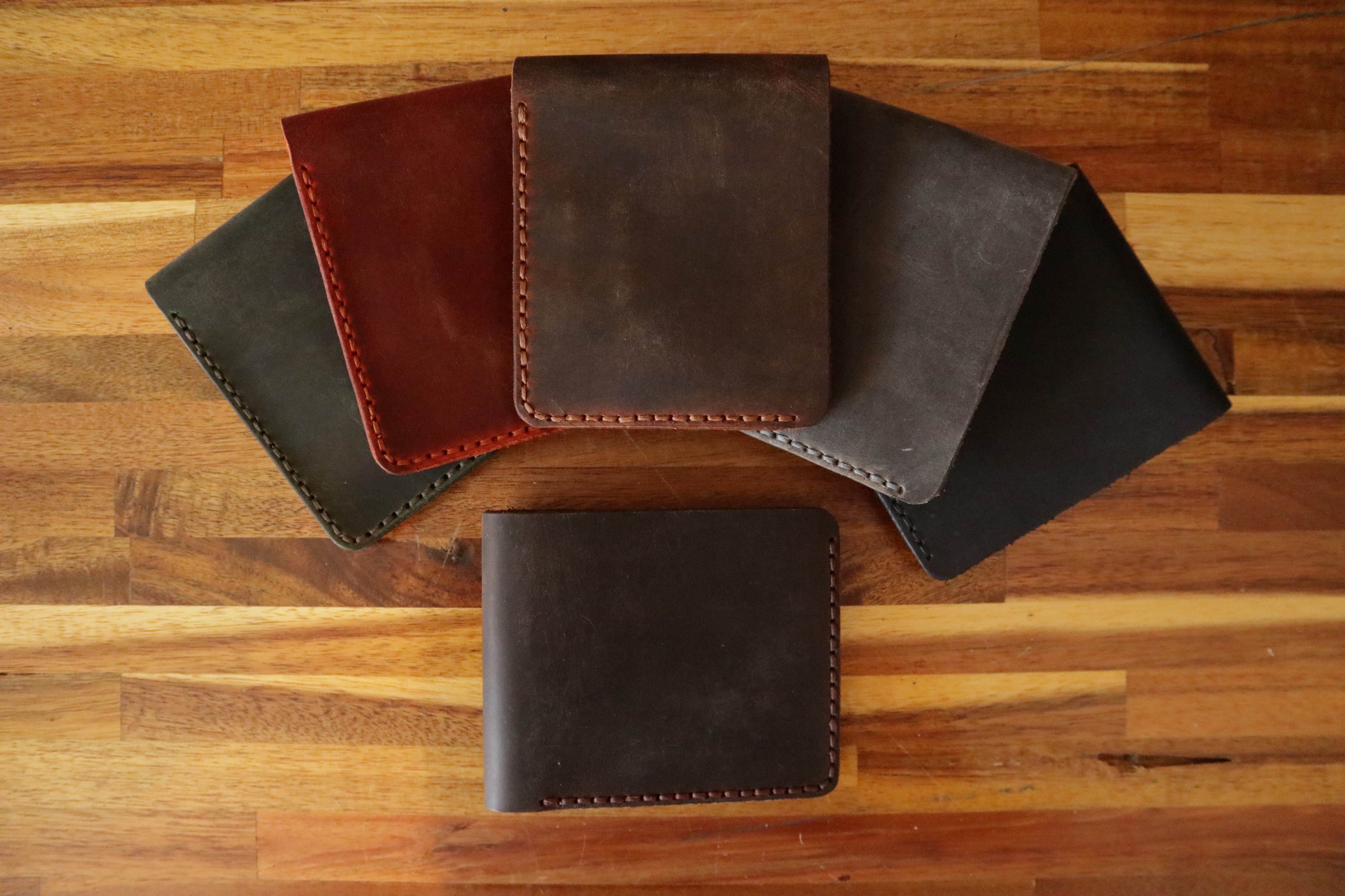 Wholesale- Crazy Horse Bifold Wallet | Lillians Leather & Mercantile